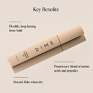 DIME Beauty Eyebrow Enhancing Gel, Clear Eyebrow Gel to Promote Fuller, Thicker, Stronger Brows, 0.20 oz / 6 mL