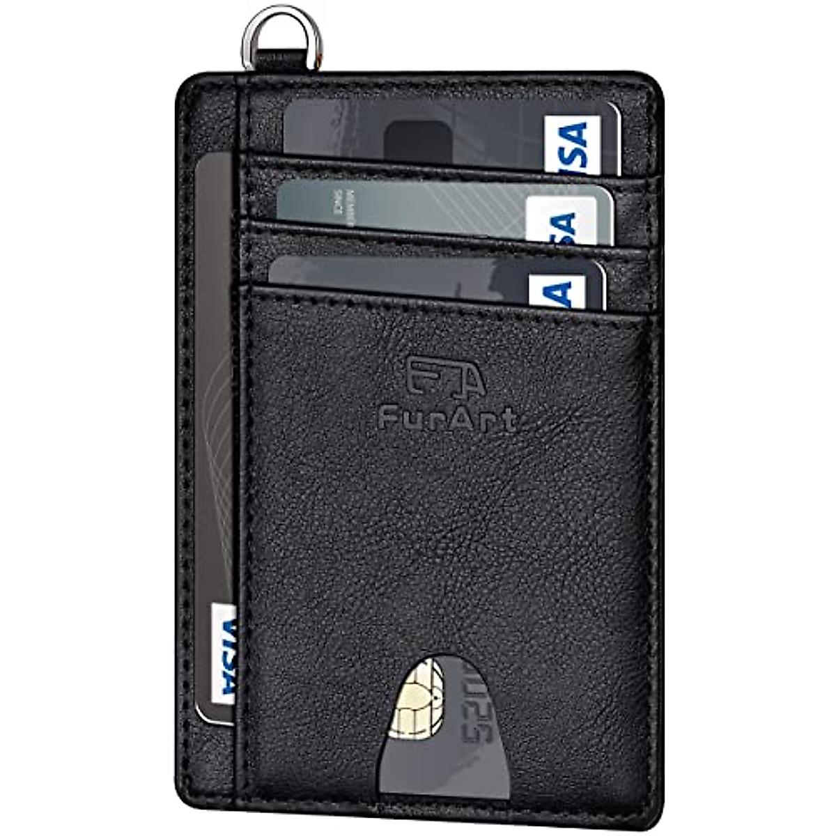 FurArt Slim Minimalist Wallet, Front Pocket Wallets, RFID Blocking, Credit Card Holder for Men & Women