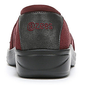 BZees Womens Poppyseed Slip-On Windsor Red 9.5 M