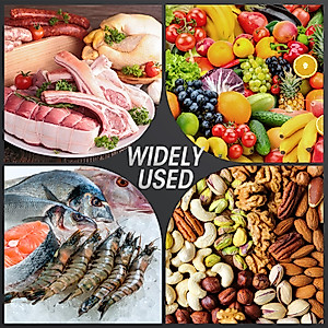 Vacuum Sealer Machine - 8 in 1 Food Vacuum Sealer Machine with Build-in Cutter Automatic Air Sealing System LED Indicator for Food Storage Dry and Moist Food Modes with 15Pcs Seal Bags Kit (Black)