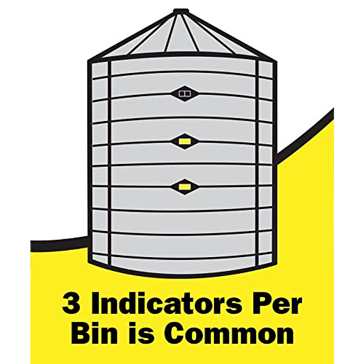 LevALERT Bin Level Indicators, The Original and Most Trusted, Premium Teflon Coated Activator, 3M Reflective Indicator, Made in The USA, Model 9700-7