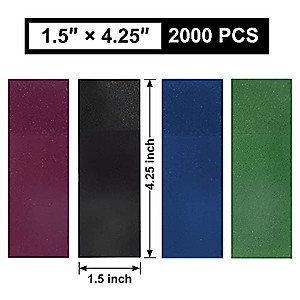 NATURALABEL Napkin Band, Paper Napkin Rings Self Adhesive 2000-Count (Assorted)