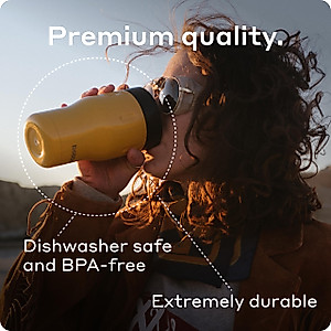 BOBBER 12 oz Leak-Proof Coffee Tumbler for Cold & Hot Drinks – 100% Spill-Proof, Vacuum Insulated, Dishwasher Safe Coffee Thermos – Stainless Steel, BPA-Free Tumbler with Screw On Lid (Orange)