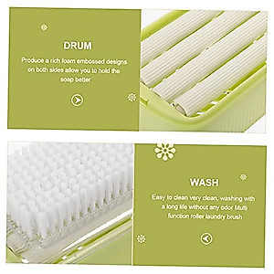 Alipis 4pcs Box Soap Foaming Box Foaming Soap Holder Soap Dispenser Bar Soap Roller Soap Dish Foaming Holder Soap Holder with Brush Soap Drainer Travel Soap Dish Holder The Bubble