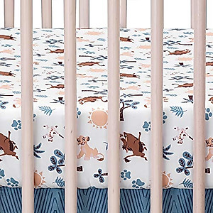 Lambs & Ivy Lion King Adventure Fitted Crib Sheet, Multicolor