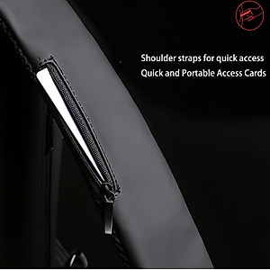 Anti Theft Sling Bag, USB Charge Sport Crossbody Anti-Theft Shoulder Backpack, Anti-Theft Sling Chest Bag (Ash-gold)