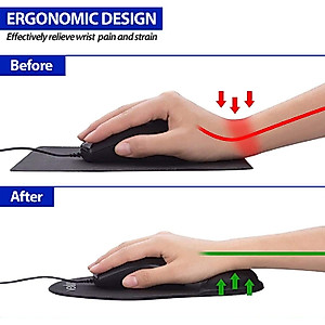 Vexko Bundle Logitech Mouse M510 Wireless Computer with USB Unifying Receiver Ergonomic Mouse Pad with Gel Wrist Rest (Black)