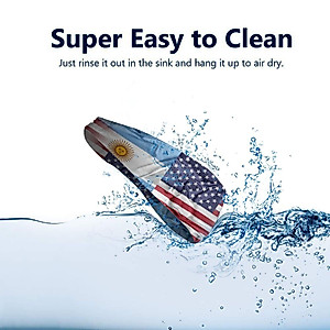 USA and Argentina Flag Sports Headbands Unisex Yoga Non-Slip Quick-Drying Workout Hairband