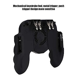 Smartphone Gamepad Portable Mobile Phone Game Controller Heat Dissipation Gamepad Power Handle with Cooling Fan for Smartphone Gamepad