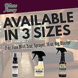 Blaze Away Commercial Air Freshener/Odor Eliminator & Smoke Neutralizer Spray - Professional Odor Removal - Cleans Strong Odors on a Molecular Level - Long Lasting Fresh Air Scent - 16oz Sprayer