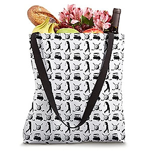 Golf Player Golfer Golfing Ball And Club Sport Golf Cart Tote Bag