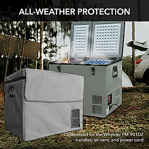 Whynter FM-901TBG FM-901DZ Portable Refrigerator and Deep Freezer Chest Transit Bag, Gray