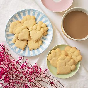 Set of 2 Heart Paw cookie cutters (Small and Large size), 2 pieces - Bakerlogy