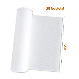 Shelf Liners for Kitchen Cabinets, 12 Inch X 25 Feet (295 Inch) Shelf Liner, Non-Adhesive Washable Drawer Liners for Kitchen, Cabinet Liners for Shelves by DF DUALFERV