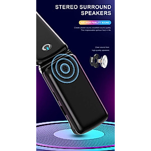 XBOSS F1 Flip Mobile Phone Smallest Phone in The World Design Unlocked (Black)