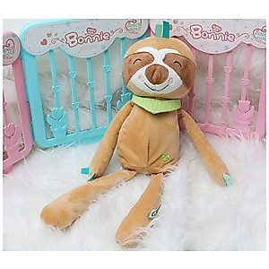 Konig Kids Baby Sleep Soothers, Baby Sleep Aid Plush Toy with Auto Power Off Timer, Night Light Projector, 10 Soothing Lullabies, White Noise Machine