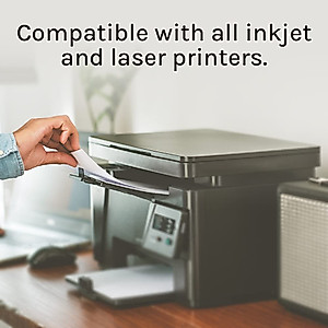 Premium Label Supply White Sticker FBA Labels – 4" x 3.33" – Laser/Inkjet Compatible – (6 Labels/Sheet), 25 Sheets - 150 Total Adhesive Labels