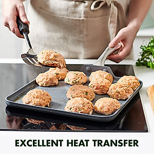 GreenPan Lima Hard Anodized Healthy Ceramic Nonstick 11" Griddle Pan, PFAS-Free, Oven Safe, Gray