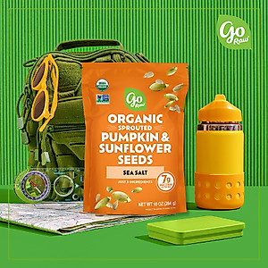 Go Raw Organic Sprouted Pumpkin & Sunflower Seeds, 10 oz, Sea Salted, Keto, Kosher, Superfood