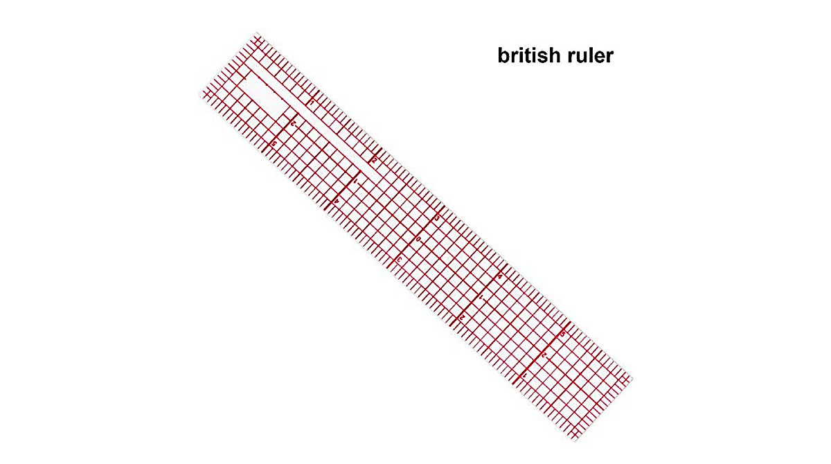 4-Piece Transparent Ruler Set for Sewing & Design