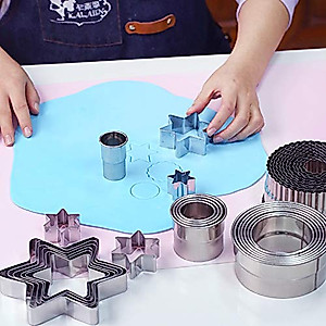 Star Cookie Cutter Set, Stainless Steel Biscuit Cutters (Star 10pcs)