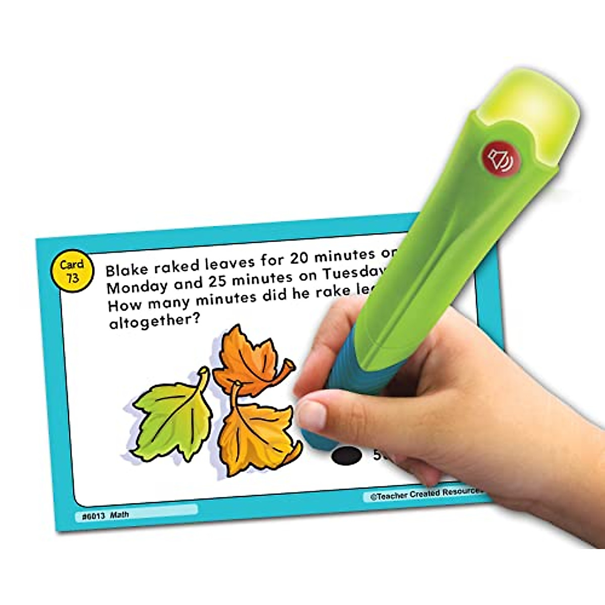 Teacher Created Resources Power Pen Learning Cards: Math (Gr. 3), 5.5", x 3.5", Multicolor