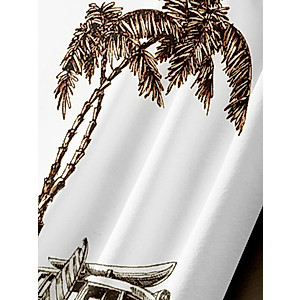 WRITKC Hawaiian Shirts for Men Loose Short Sleeve Mens Beach Shirts Resort Casual Shirts