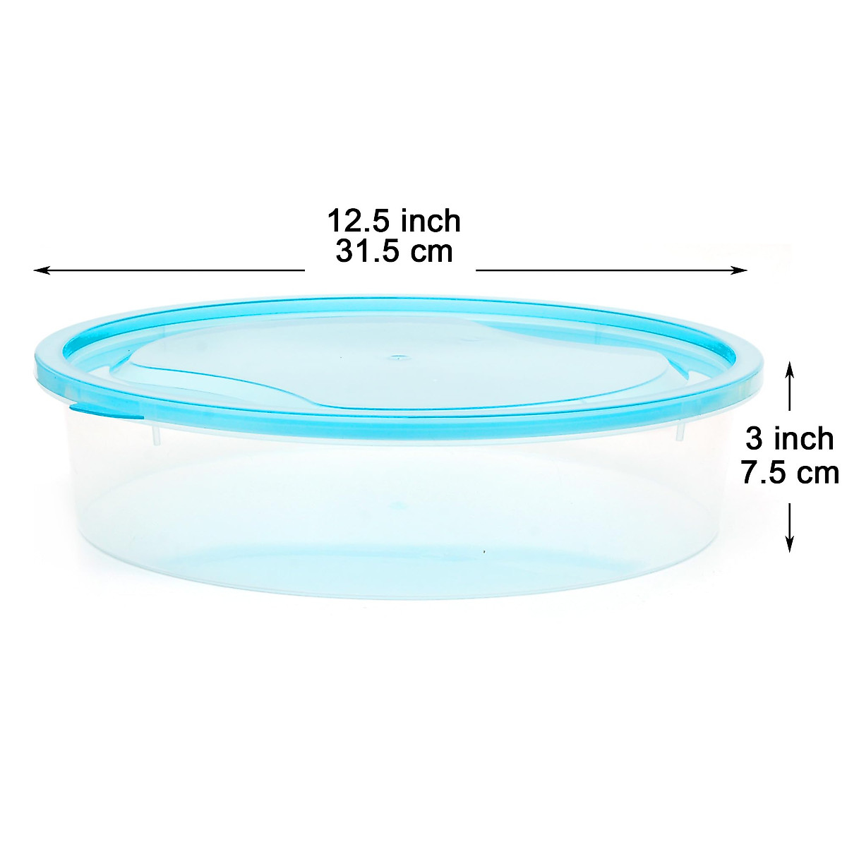 Youngever 3 Pack Pie Containers, Clear Plastic Food Storage Containers, Fresh Pie Keeper, 11 inch Diameter