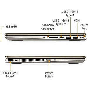 2020 HP Pavilion x360 2-in-1 Laptop Computer/ 14" Full HD Touchscreen/ 10th Gen Intel Core i5-10210U Up to 4.1GHz/ 8GB DDR4 Memory/ 256GB PCIe SSD + 16GB Optane/ AC WiFi/ HDMI/ Gold/ Windows 10