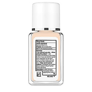 Neutrogena SkinClearing Oil-Free Acne and Blemish Fighting Liquid Foundation with Salicylic Acid Acne Medicine, Shine Controlling, for Acne Prone Skin, 10 Classic Ivory, 1 fl. oz