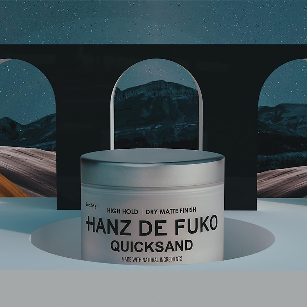 Hanz de Fuko Quicksand – Premium Men’s Hair Styling Wax & Dry Shampoo Combo – High Hold, Ultra Matte Finish – 2 oz.