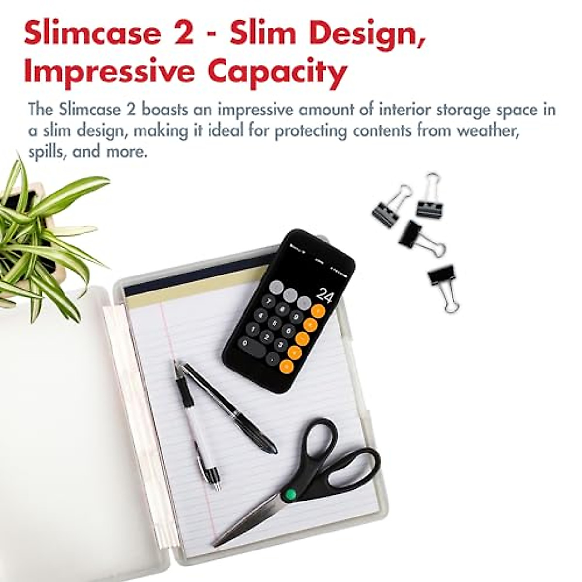 Dexas Slimcase 2 Plastic Clipboard with Storage and Side Opening, Jelli Granite, Office Supplies Clipboards to Organize, Carry and Store, A4 Holder, Style and Functionality Nursing Clipboards