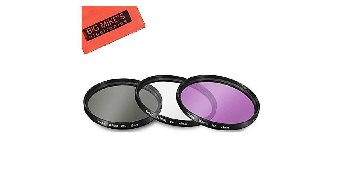 49mm Multi-Coated Filter Kit for Canon EF 50mm f/1.8 STM Lens