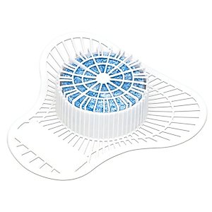 Big D 691 Extra Duty Urinal Screen with Non-Para Block, Clean Breeze Fragrance, 2000 Flushes (Pack of 12) - Ideal for restrooms in offices, schools, restaurants, hotels, stores