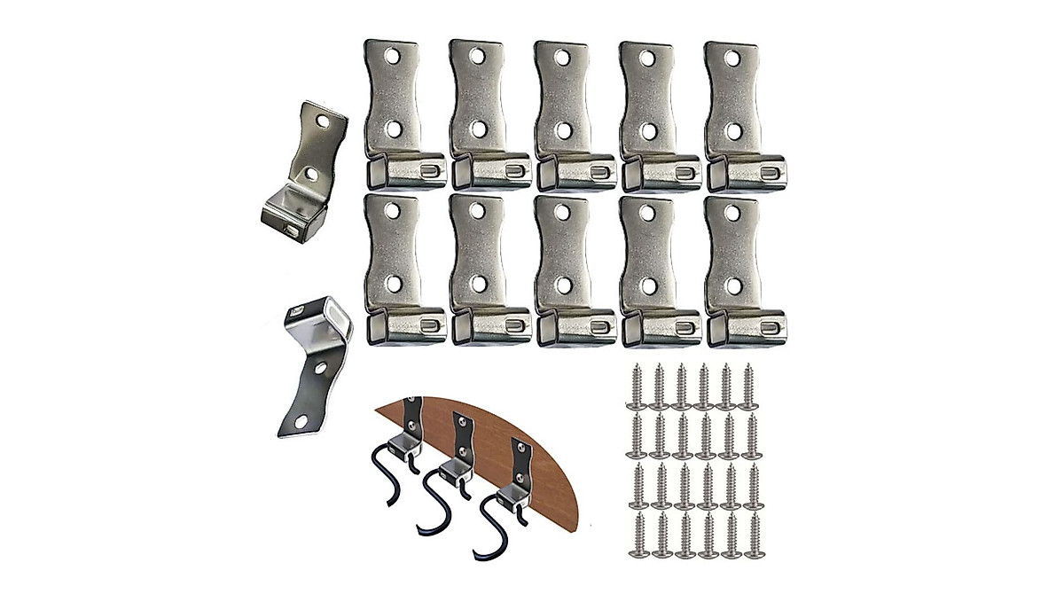 Stainless Steel Spring Clips for Sofa - 12 Pack