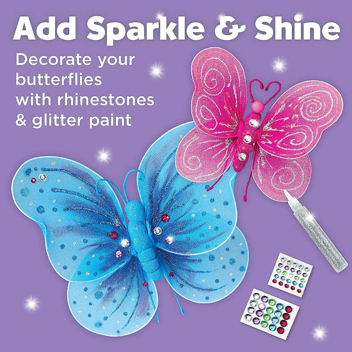 Creativity for Kids Beautiful Butterflies - Make Your Own Butterfly Wall Art & Decor (Packaging May Vary)