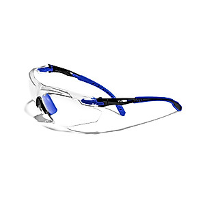 OPTIFENSE™ VS3 Anti Fog, Premium CLEAR/TINTED Safety Glasses, ANSI Z87+(Blue Frame, Clear Lens)
