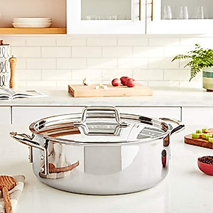 WINCO Tri-Ply Brazier, 12-quart, Silver