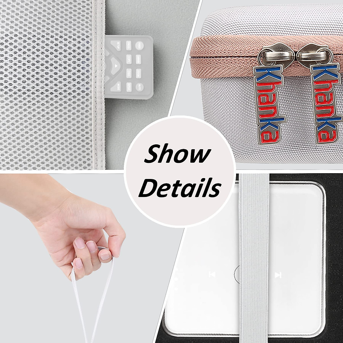 Khanka Hard Travel Case Compatible with Kodak Luma 400 / 450 Pocket Projector - Portable Movie Projector, Case Only