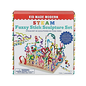 KID MADE MODERN Fuzzy Stick Sculpture Steam Craft Kit, 1 EA