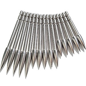 12 Pcs Archery Field Points 100/120/150/200 Grain Insert Points Archery Bullet Points Target Practice Tips for ID 4.2mm Shaft (200 grain)