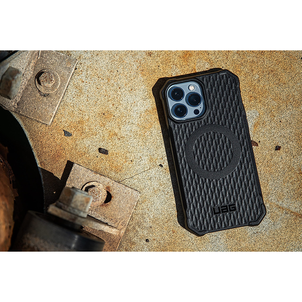 URBAN ARMOR GEAR UAG Designed for iPhone 13 Pro Max Case Black Compatible with MagSafe Rugged Slim Antimicrobial Ergonomic Essential Armor Protective Cover, [6.7 inch Screen]