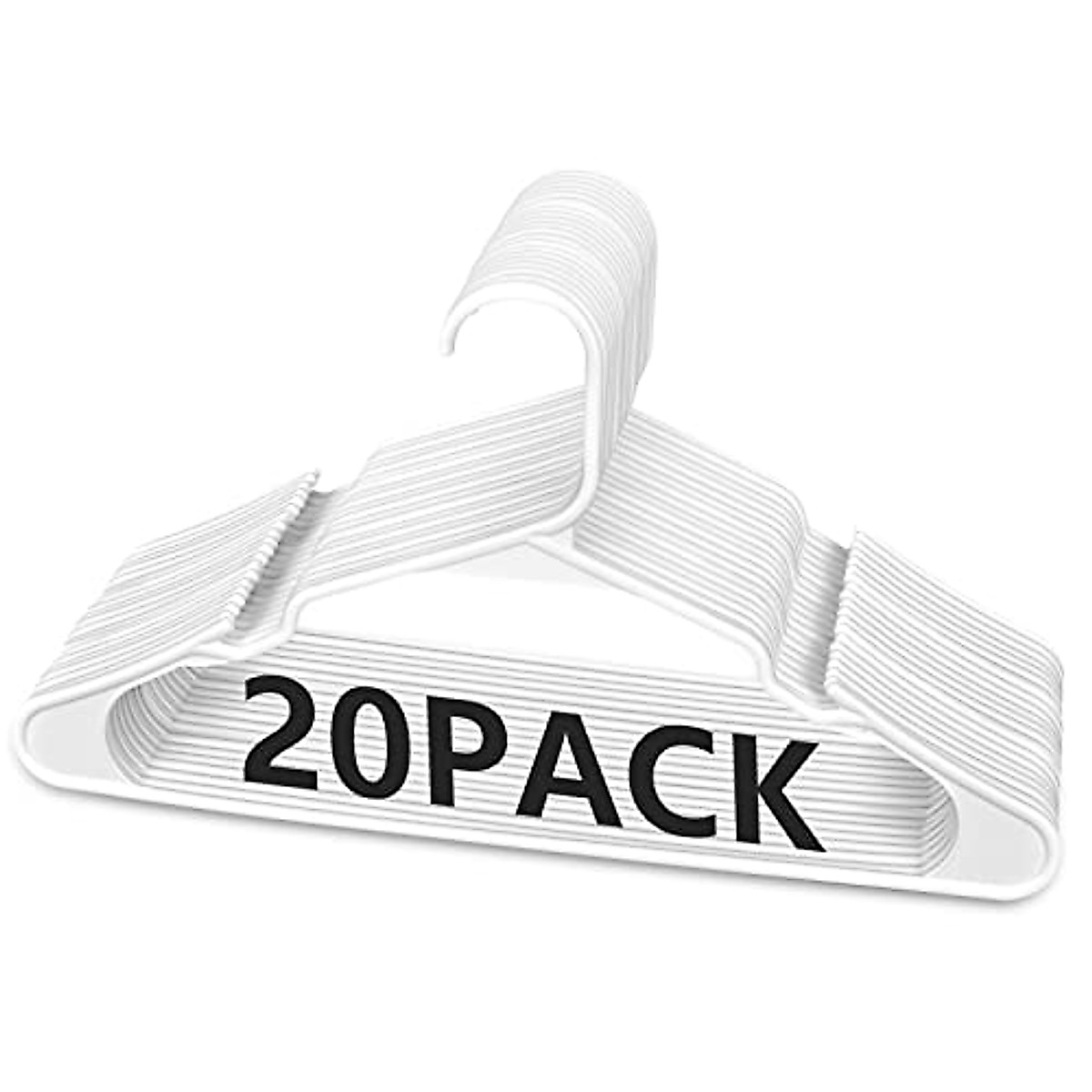 Bundle for MecTo 20 Pack White Hangers and Clear Window Privacy Film