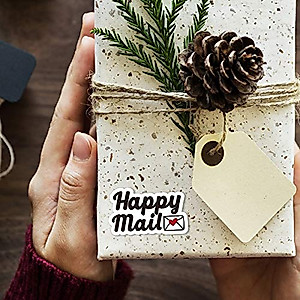 Muminglong Thank You Sticker, Small Business, 500 PCS (Happy Mail with)