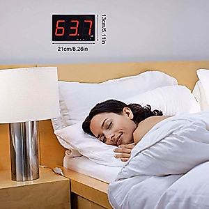 Fdit Wall Mounted Decibel Meter, Digital Sound Level Meter Noise Meter Tester Measurement Range 30-130dB, Accuracy 1.5dB with LCD Display