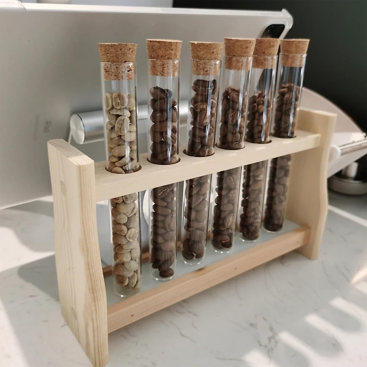 30 Covered Plastic Test Tubes - Small Plastic Tubes, 20ml Transparent Plastic Tubes with Cork Stoppers, Small Transparent Plastic Tube Containers for Solid and Liquid Storage (30, 16mm*150mm)