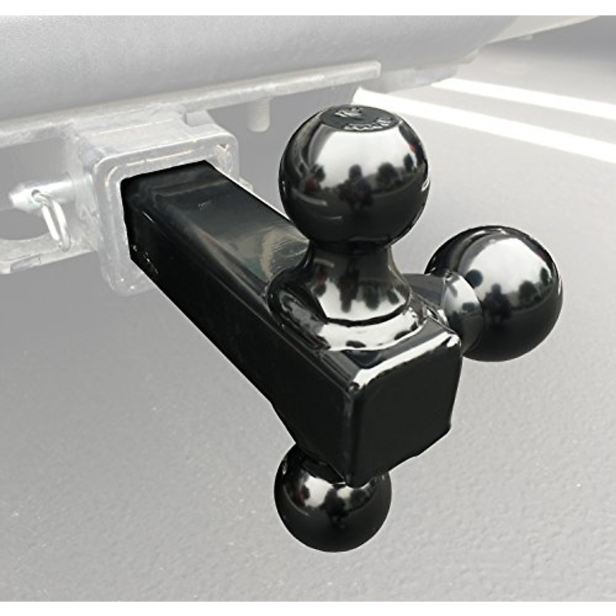MaxxHaul 70270 Trailer Hitch Hollow Shaft Triple Ball Mount - Black