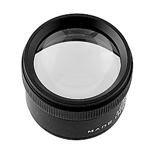 30X Portable Pocket Reading Magnifier Optics Loupes Mini Desk Magnifier Loop Microscope Magnifying Glass Lens for Jeweler Coins Maps Antiques Magazines Electronics (30X 40MM)