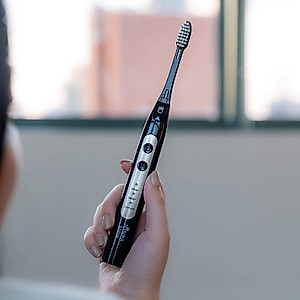 IONIC KISS IONPA DH Home Black Special Bundle Ionic Power Electric Toothbrush Black, 2×Regular, 2×Wide, 2×Compact Brush Heads, Made in Japan, DH-311 BK