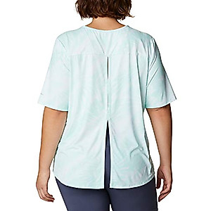 Columbia Women's Chill River SS, Mint Cay Print Sunburst, Large